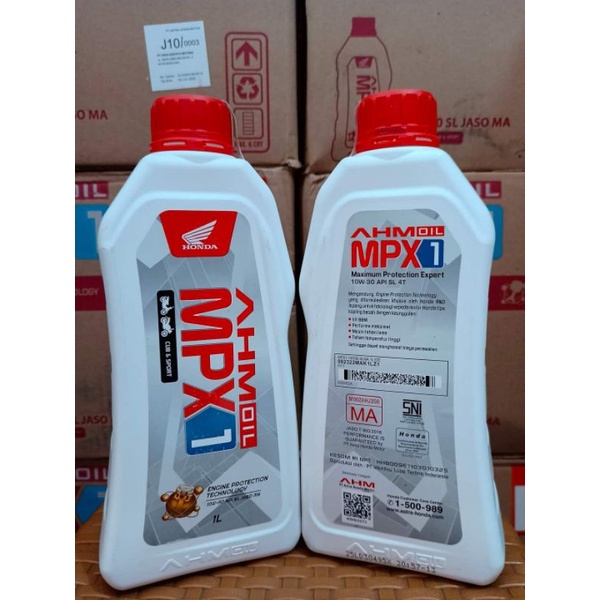 Jual OLI AHM MPX-1 / MPX1 10W-30 1Liter | Shopee Indonesia