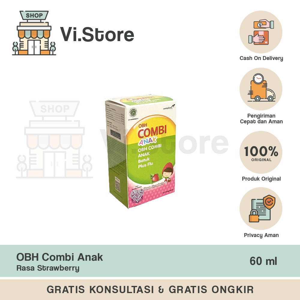 Jual OBH Combi Anak Batuk Plus Flu Rasa Strawberry / Jeruk 60 ml ...
