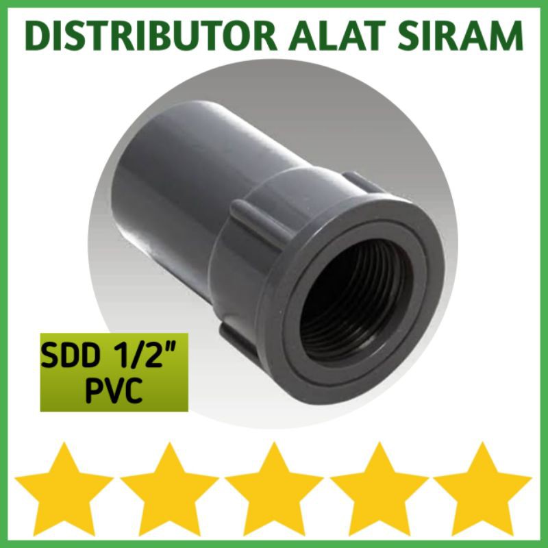 Jual SOCK DRAT DALAM 1/2 INCH AW PVC FAUCET SDD 0.5" SOCKET SOCK FEMALE ...