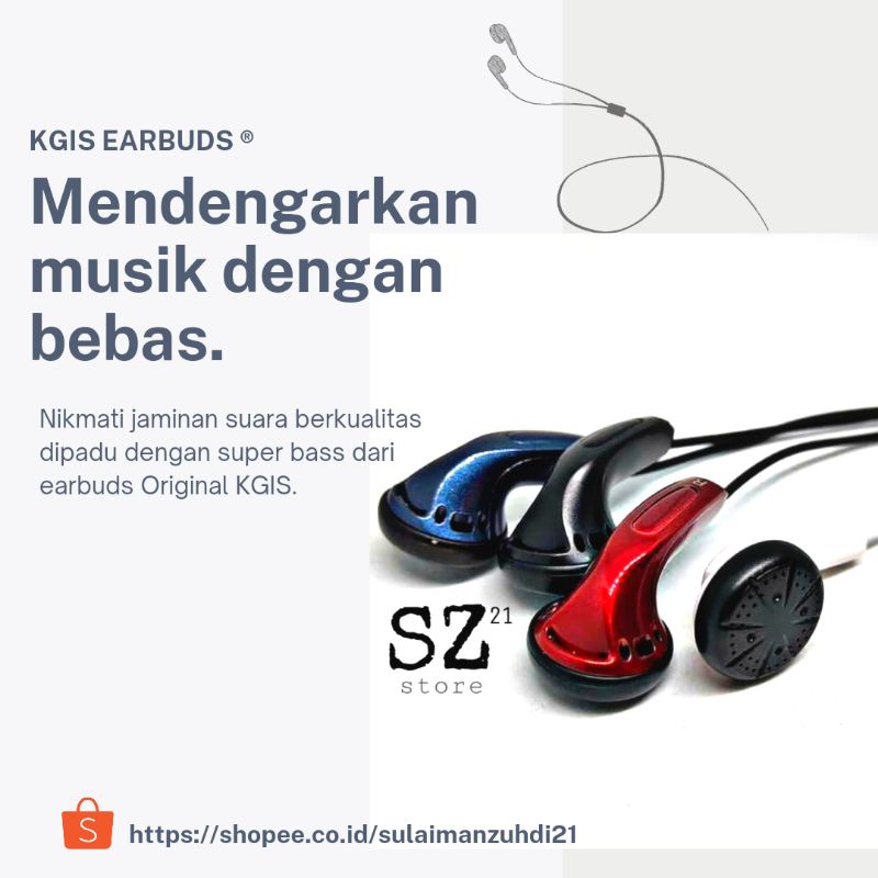Jual Headset original KGIS better than vido with mic and non mic ...