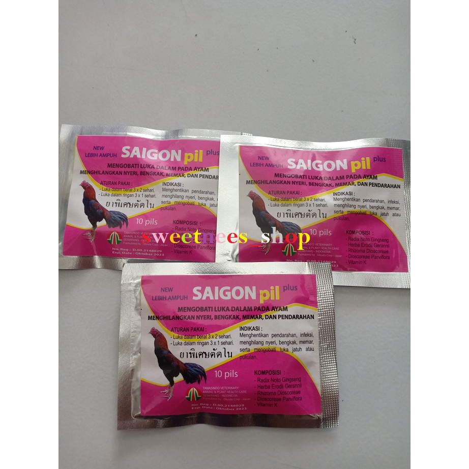 Jual Saigon Pil 10 Kapsul - Mengobati luka dalam, menghikangkan nyeri, pendarahan Memar Luka ...