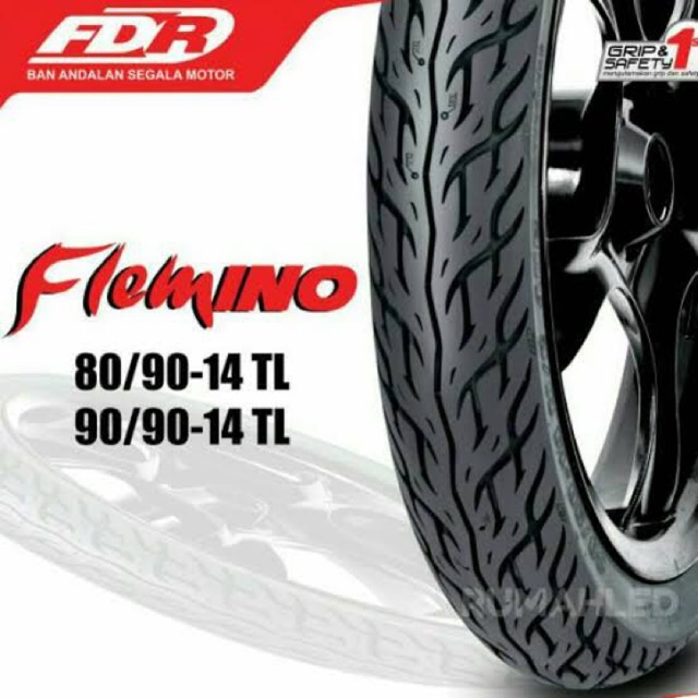 Jual Ban Luar FDR Flemino 80/90-14 Tubeless | Shopee Indonesia
