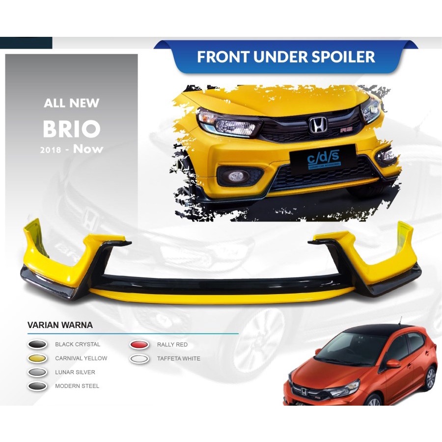 Jual FRONT UNDER SPOILER | BODYKIT BUMPER DEPAN ALL NEW BRIO URBANITE ...