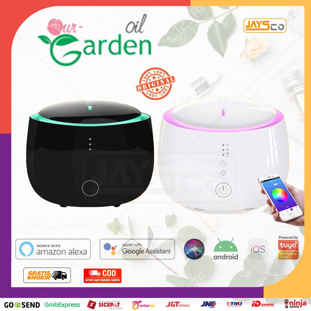 Jual Smart Diffuser OUR GARDEN Ultrasonic Aromatherapy WIFI TUYA ...