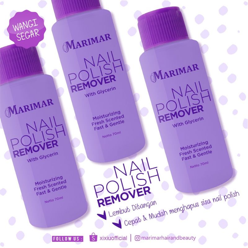 Jual Marimar Nail Polish Remover 70ml | Shopee Indonesia
