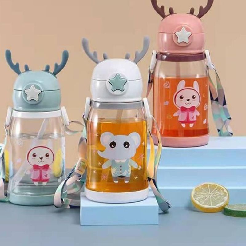 Jual Botol Minum Anak Tanduk Rusa 600 ML FREE TALI PANJANG | Shopee Indonesia