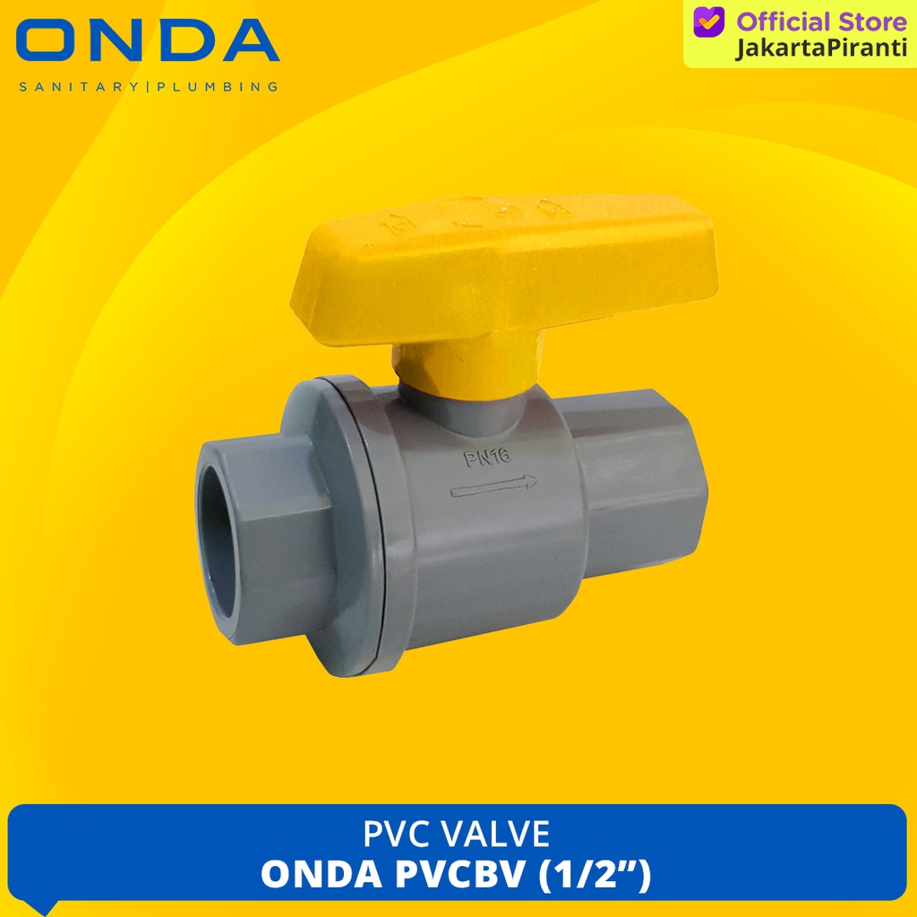 Jual Stop Kran Ball Valve - Ballvalve ONDA PVCBV 1/2" (1/2 Inch) | Shopee Indonesia