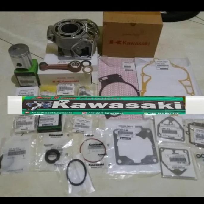 Jual Paket Belah Mesin Blok Seher Piston Ninja R Rr Original Kawasaki ...