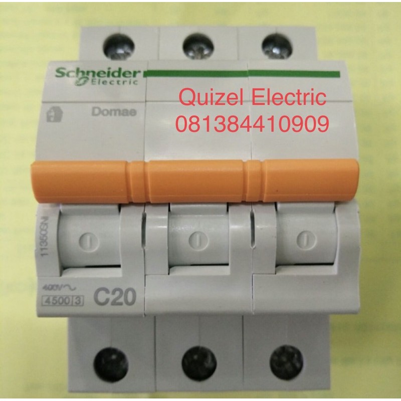 Jual MCB 20A 3P Domae Schneider | Shopee Indonesia