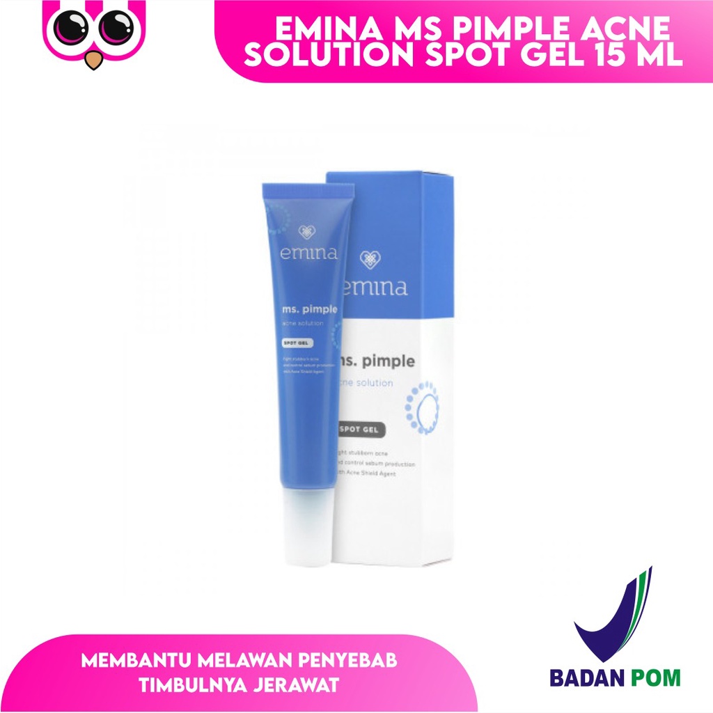 Jual [ MS PIMPLE SPOT GEL ] EMINA MS PIMPLE ACNE SOLUTION SPOT GEL 15 ...