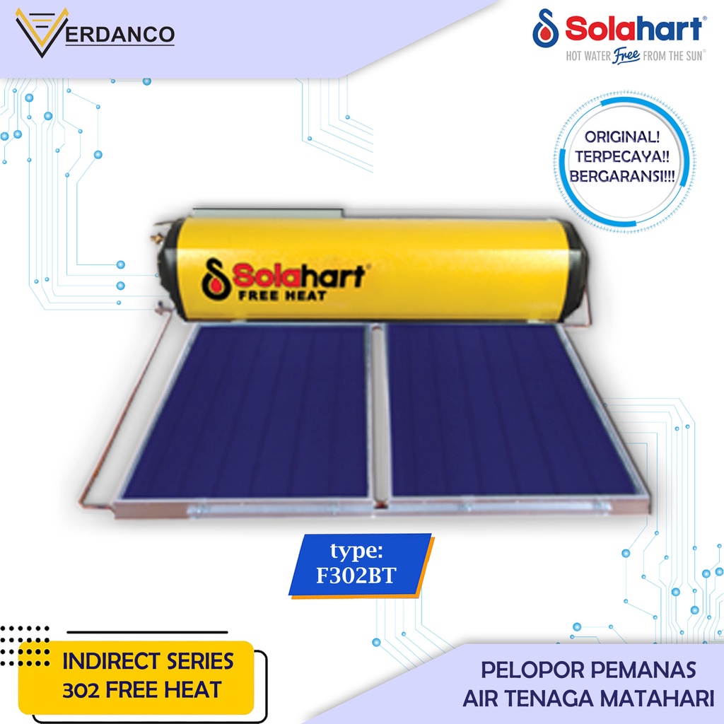Jual Solahart Indonesia Solar Water Heater 302 Free Heat Pemanas Air ...