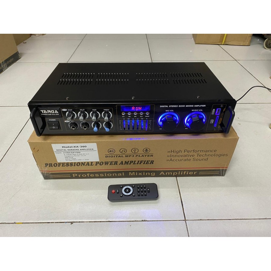 Jual amplifier targa ka260 blutooth usb equaliser targa ka 260 | Shopee ...
