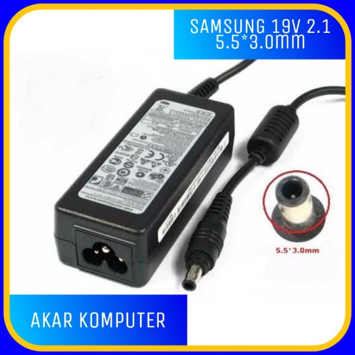 Jual Adaptor Charger Laptop Samsung 19V -2,1A Pin Central Original ...