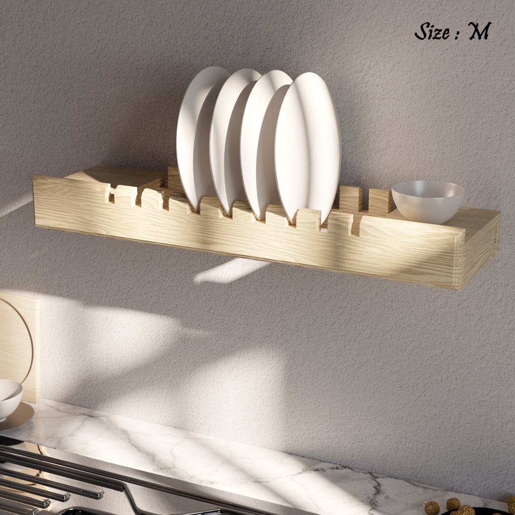 Jual Rak Piring Kayu Serbaguna Multifungsi Dish Rack Kayu Rak Dapur ...