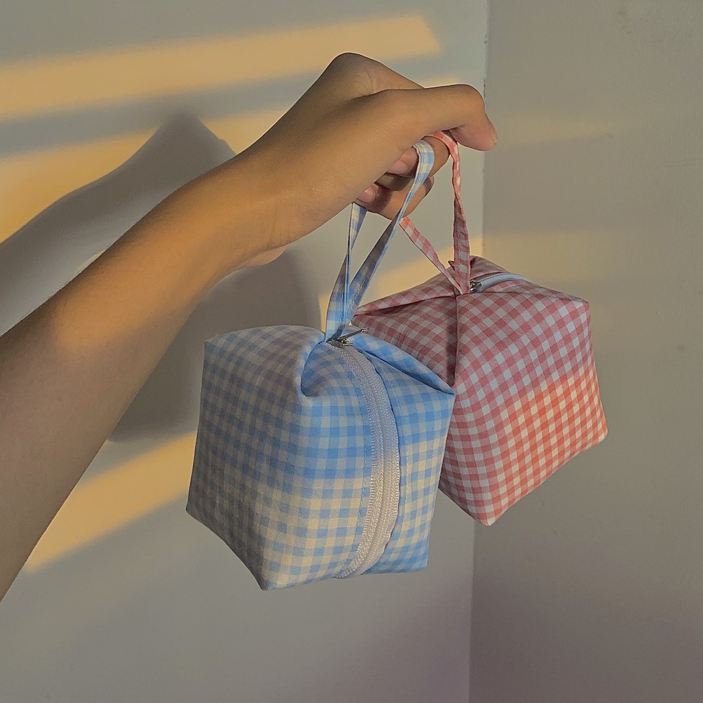 Jual Cube Pouch (Korean Aesthetic Summer Pouch) | Pouch bentuk kubus ...