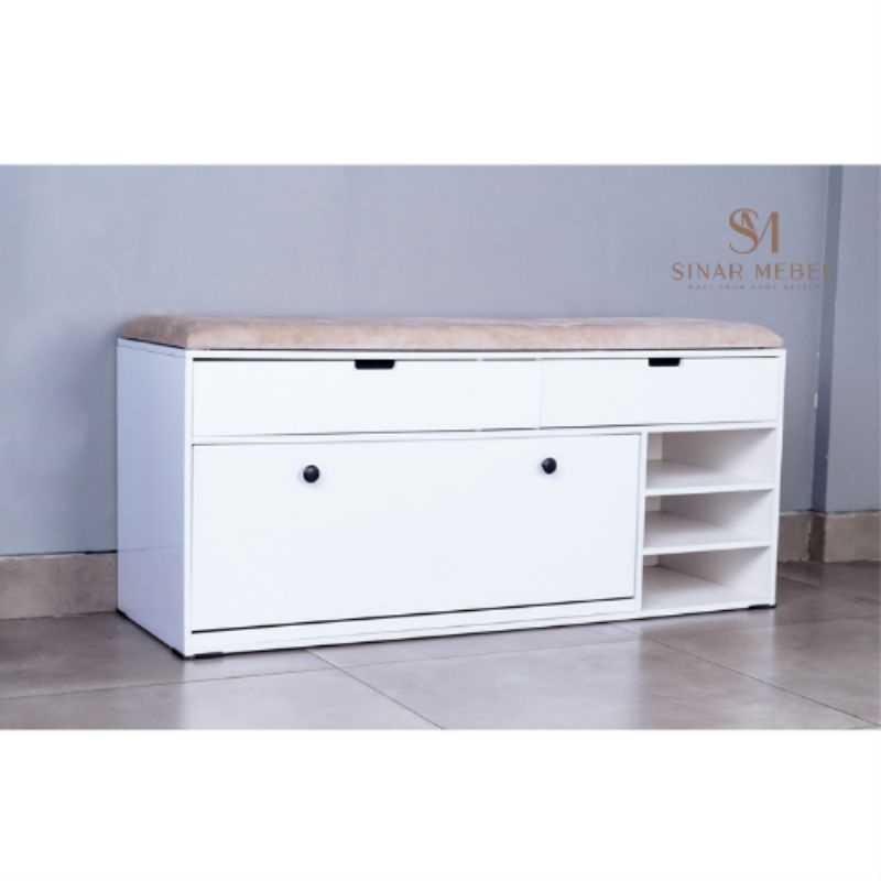 Jual Bench Stool / Rak Sepatu Duduk (FREEONGKR JAWA BALI) | Shopee ...