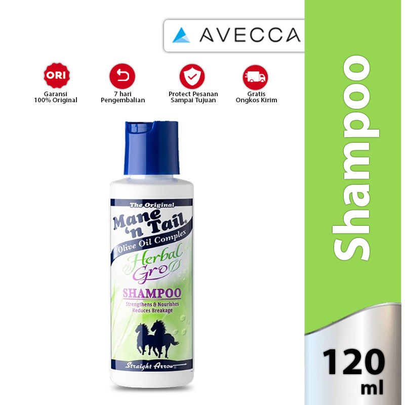 Jual Mane N Tail Herbal Growth Shampoo 120 ml / Shampoo Kuda | Shopee ...