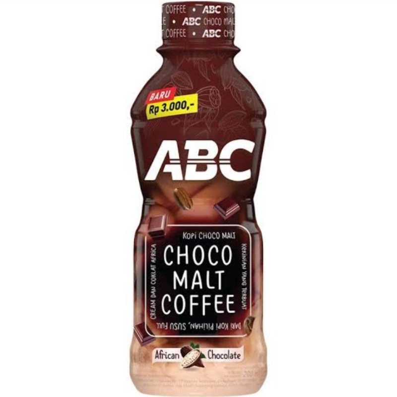 Jual Kopi ABC Kopi Susu / Choco Malt botol 200 ml | Shopee Indonesia