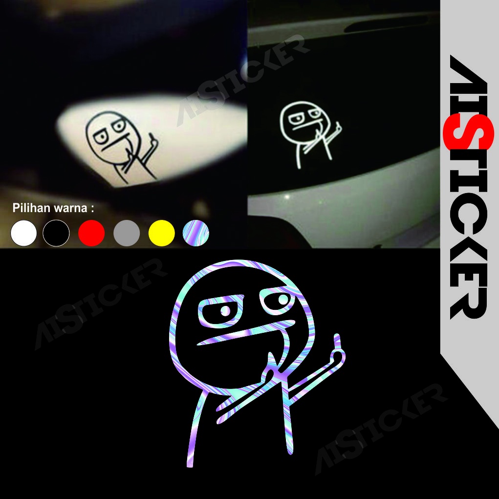 Jual Stiker Cutting Middle Finger Jari Tengah Ll Stiker Fucek Fck Ll