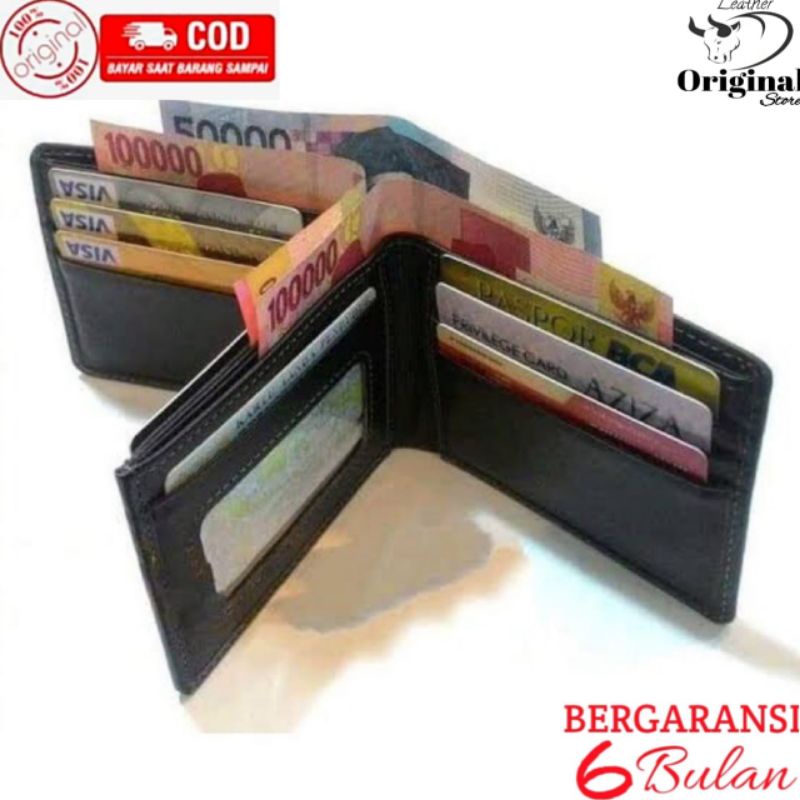 Jual Dompet Kulit Pria 100% ORIGINAL Model 3D | Shopee Indonesia
