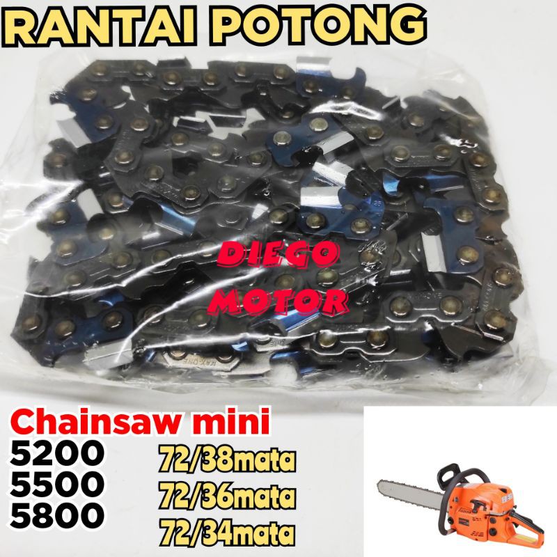 Jual Rantai potong mesin chainsaw sinso mini 5200 5500 5800 berbagai ...
