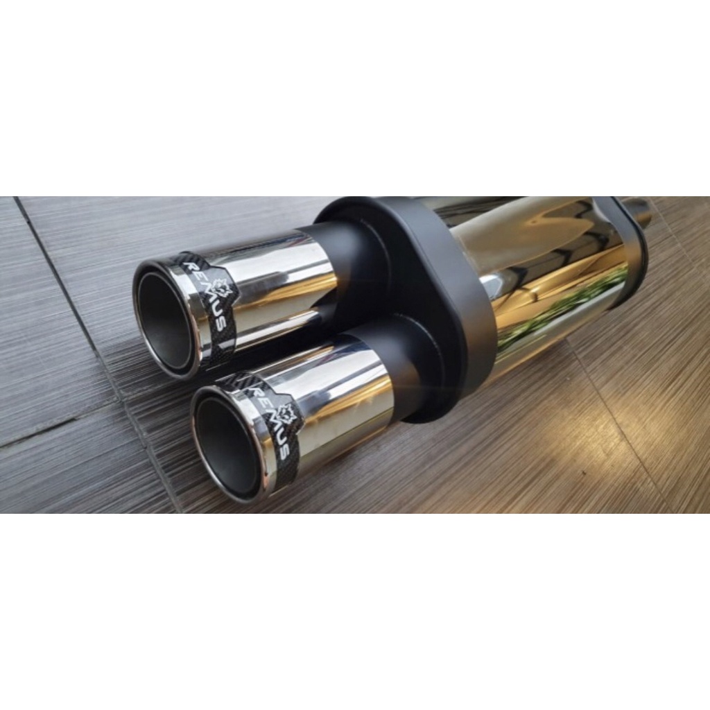 Jual Muffler Knalpot Remus Carbon 2 Holes | Shopee Indonesia