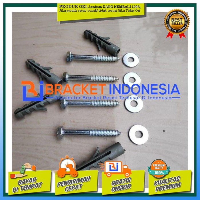 Jual BAUT TEMBOK PISCHER PISER BRACKET 4 SET Harga Promo | Shopee Indonesia