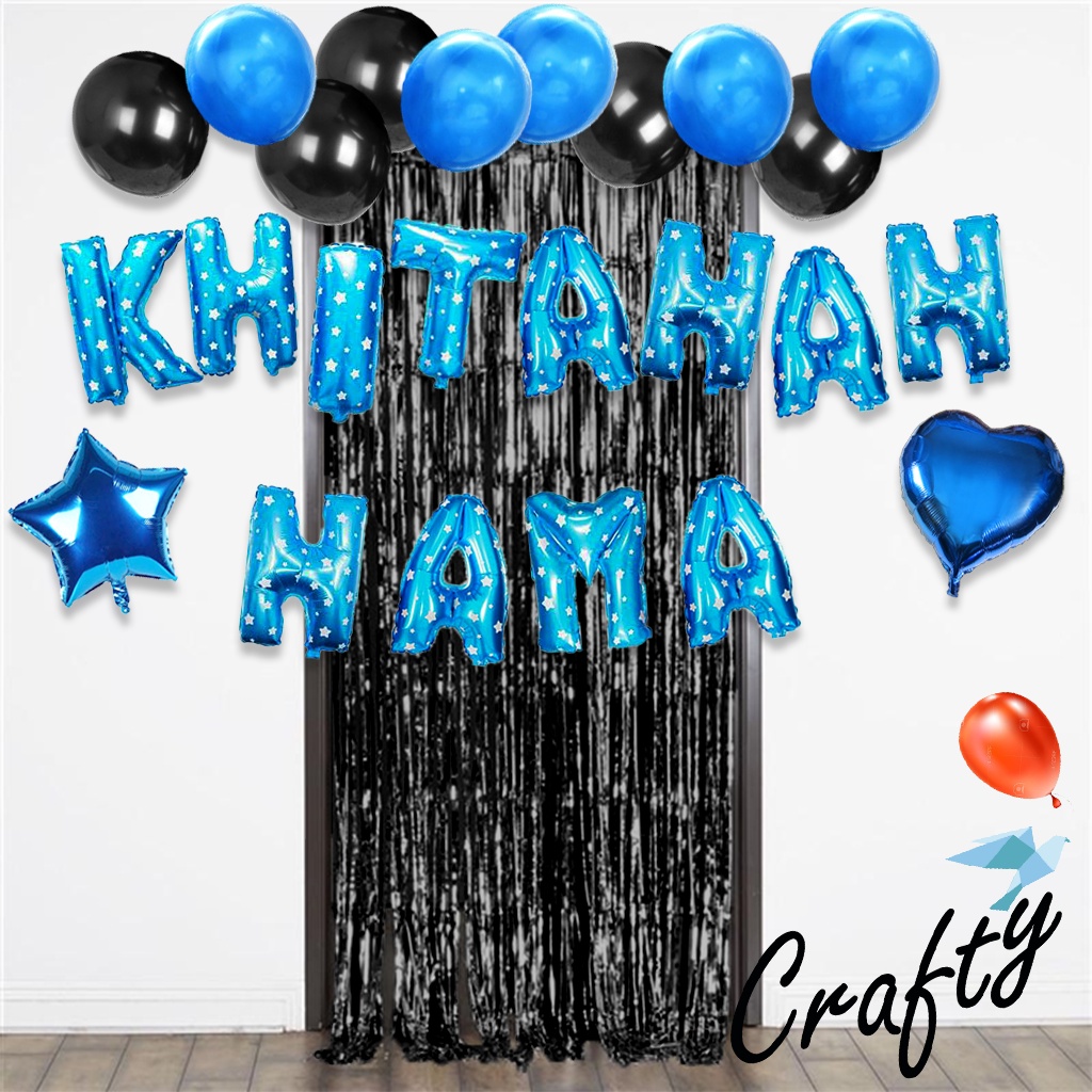 Jual [PAKET] Dekorasi Balon Warna Warni SIMPLE KHITANAN CURTAIN ...
