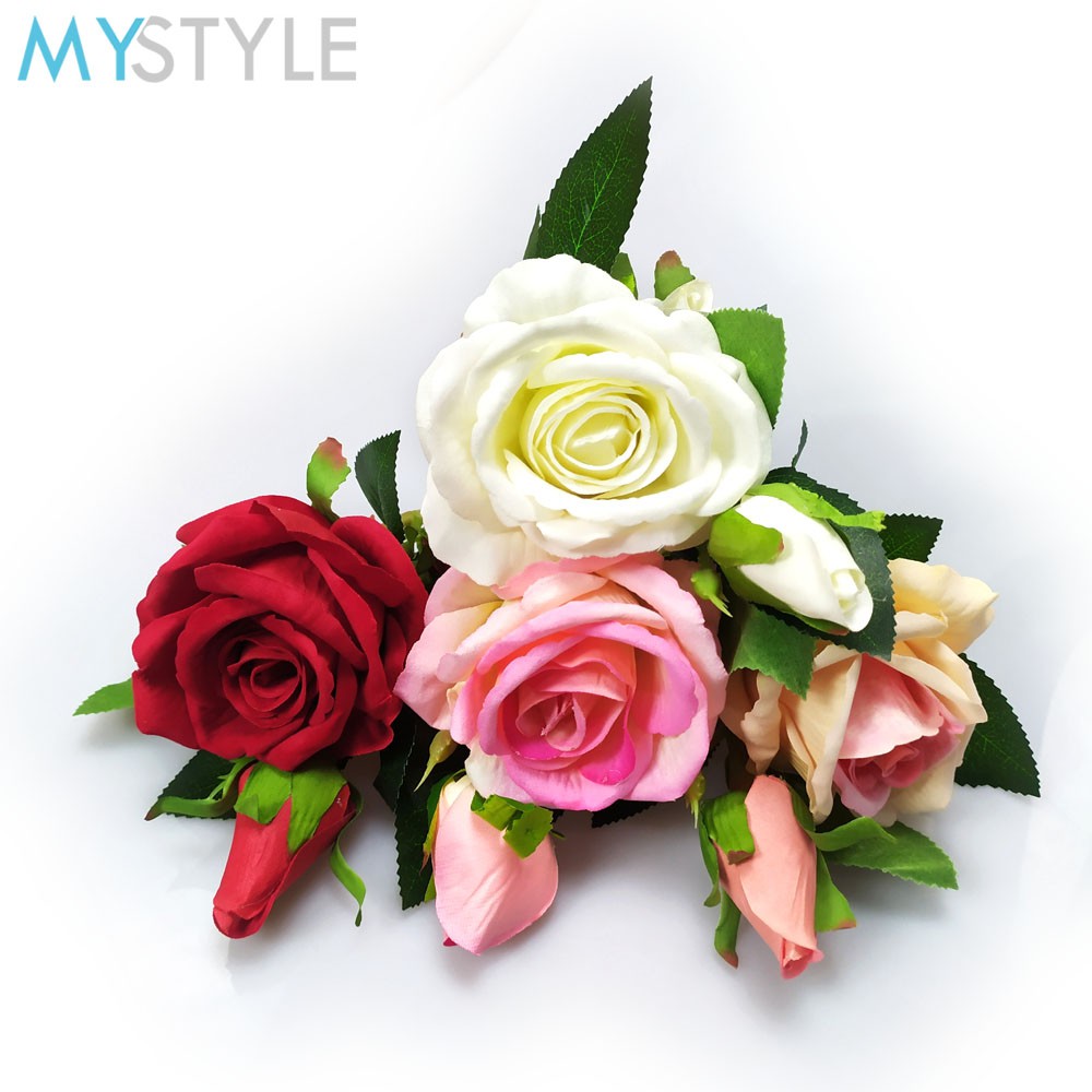 Jual MYSTYLE BUNGA PLASTIK ROSE 337 BUNGA MAWAR HIAS PLASTIC ARTIFICIAL ...