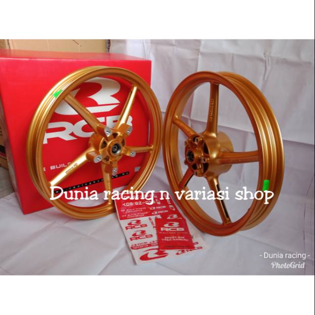 Jual Velg RCB MX King palang 5 SP522 Gold Hitam ukuran 160/160 17 dan ...