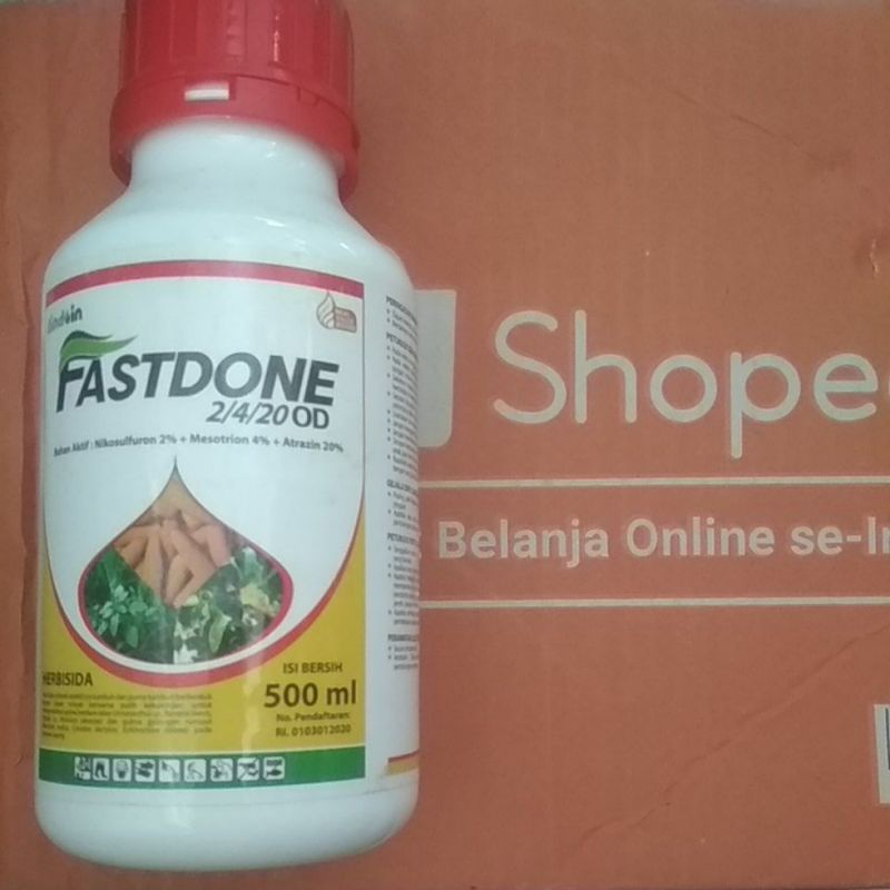 Jual herbisida selektif jagung FASTDONE 2/4/20 OD kemasan 500ml | Shopee Indonesia