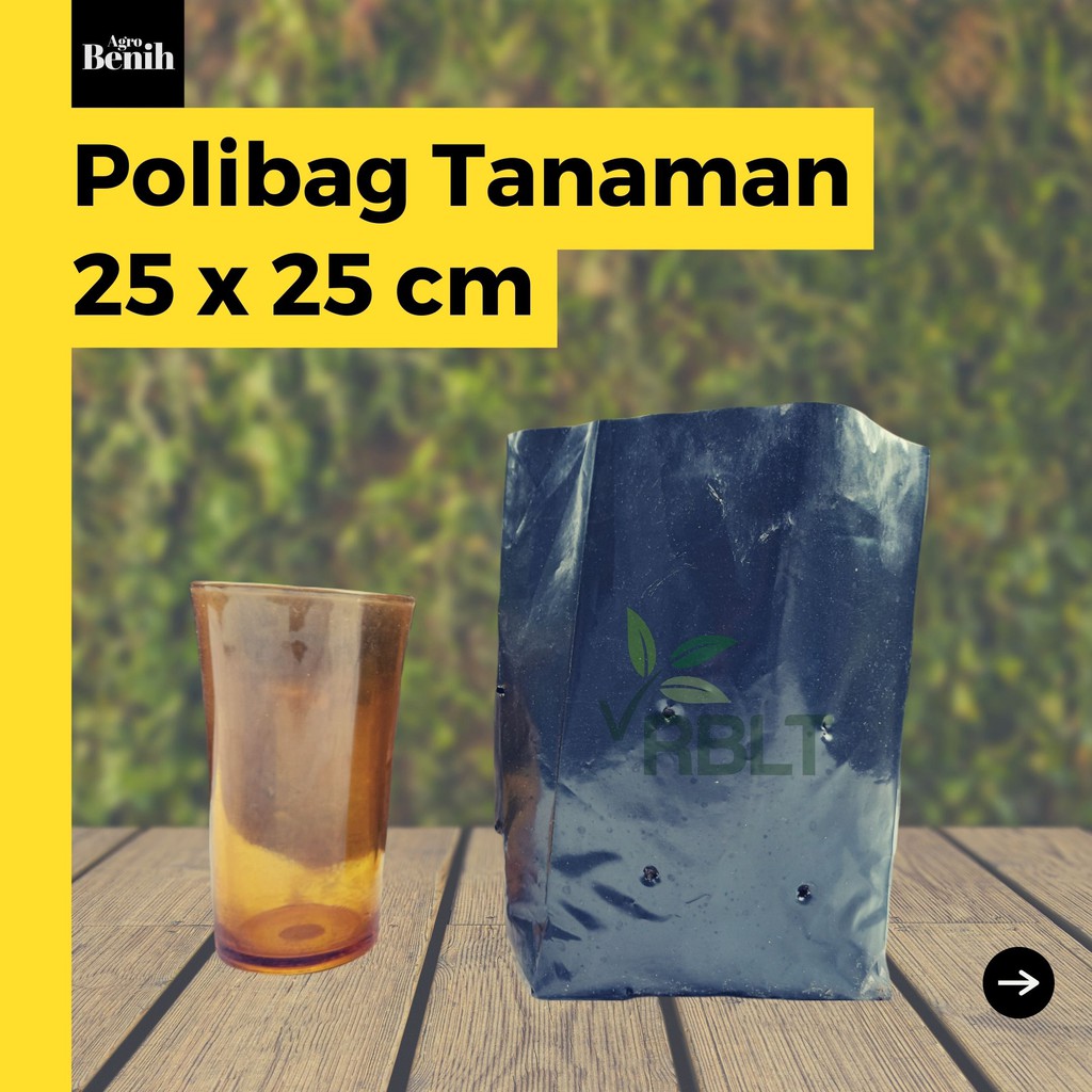 Jual Polybag 25x25 Polibag Tanaman 25 x 25 Tebal Sedang Plastik Polibeg ...