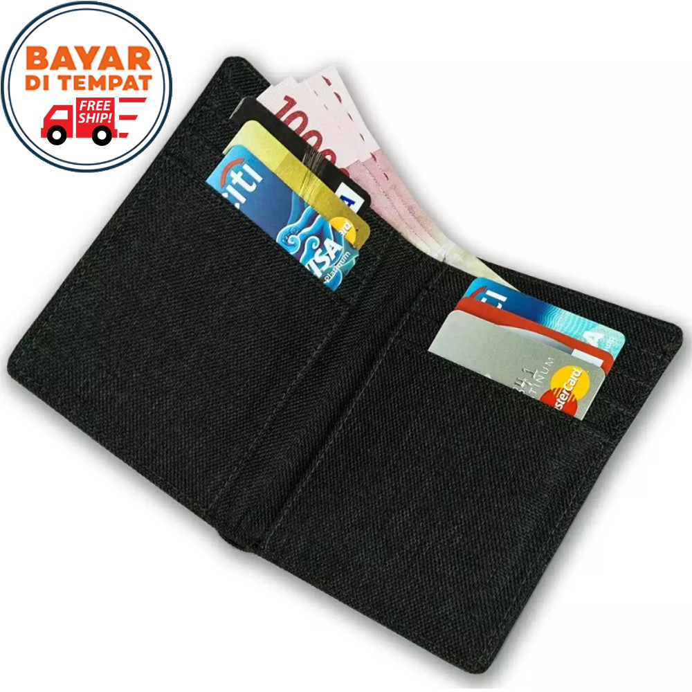 Jual [JURAGAN TAS] Dompet Pria Bahan Kanvas J3300 Dompet Polos Model ...