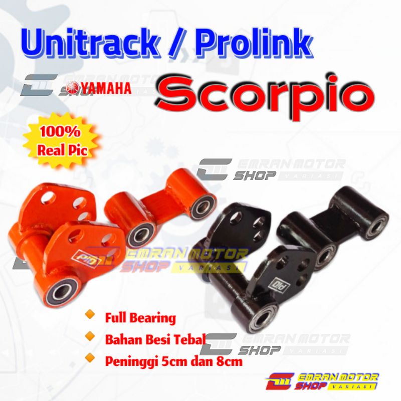 Jual Prolink Unitrack Scorpio ARCR unitrek peninggi shock belakang ...