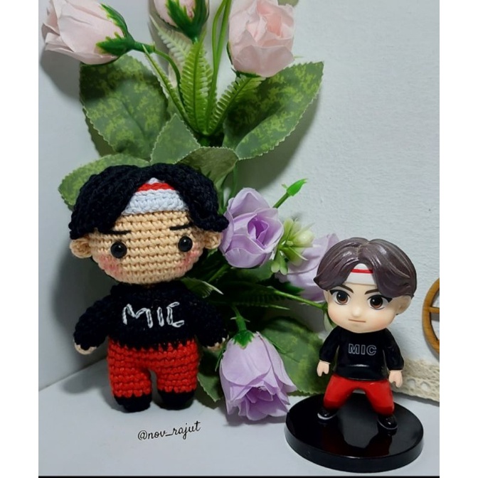 Jual Boneka rajut Amigurumi Jin BTS era mic drop era | Shopee Indonesia