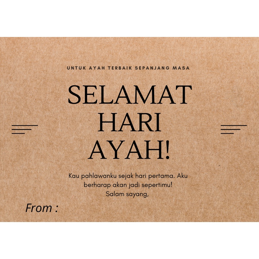 Jual Isi 5 Kartu Kartu Ucapan Selamat Hari Ayah Happy Father Day