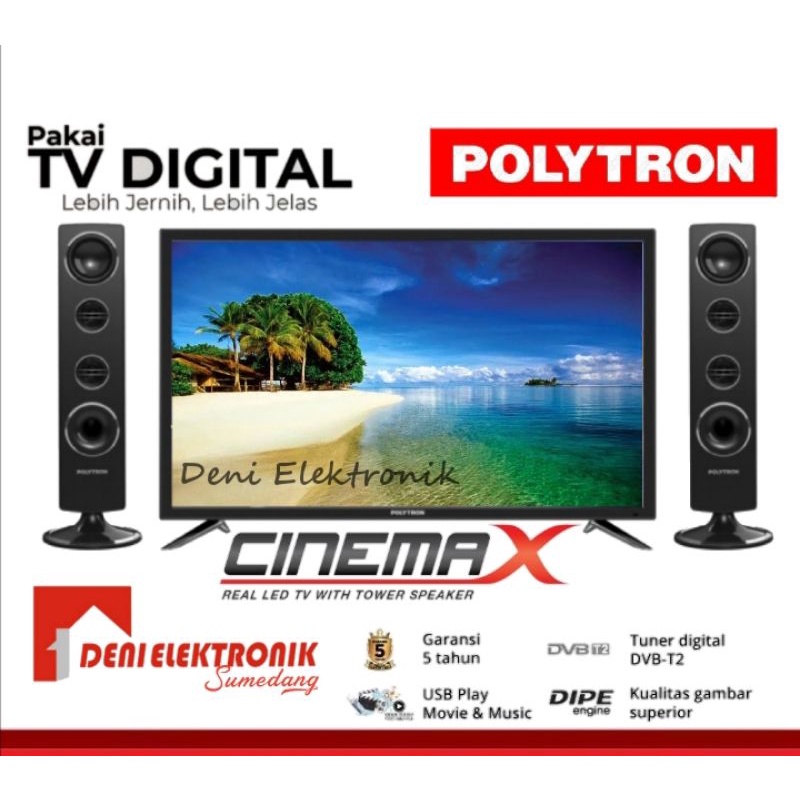 Jual FREE ONGKIR LED TV Polytron Cinema X PLD32TV0755 (KHUSUS SUMEDANG) | Shopee Indonesia