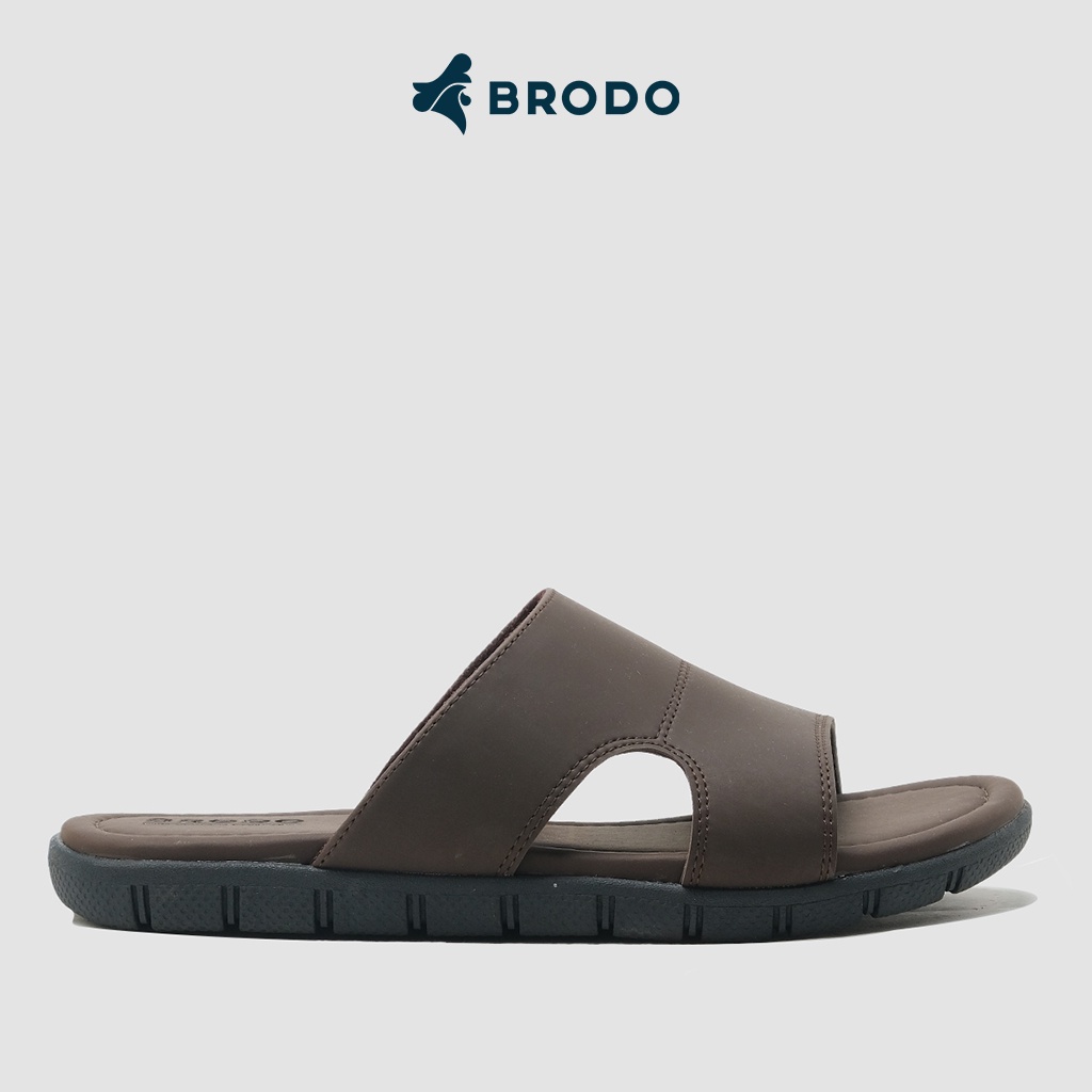Jual BRODO - Sandals Prama Slider Dark Choco BS | Shopee Indonesia