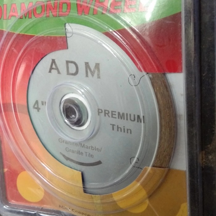Jual ADM DIAMOND WHEEL 4" mata pisau potong granit marmer dll | Shopee ...