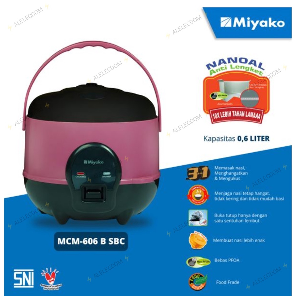 Jual Miyako Magic Com Mcm 606 SBC 0,6 Liter | Shopee Indonesia