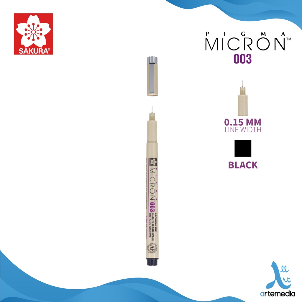 Jual Sakura Pigma Micron Drawing Pen 003 atau 005 Pigment Ink | Shopee Indonesia