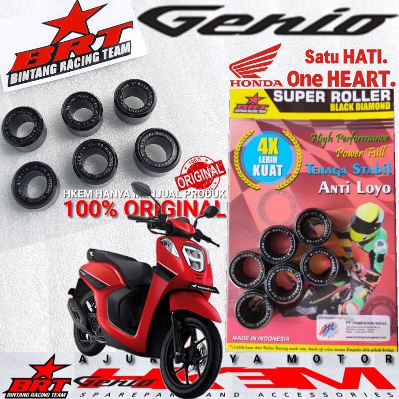 Jual BRT RACING ROLLER RACING GENIO ROLLER HINDA GENIO VARIO 125 BRT MODIF GENIO AKSELERASI ...