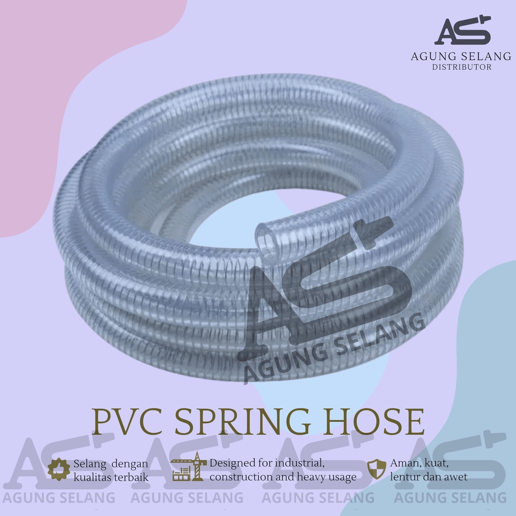 Jual Selang Kawat Spiral 1 " Selang Spring PVC Hose 1" Selang Minyak 1 ...
