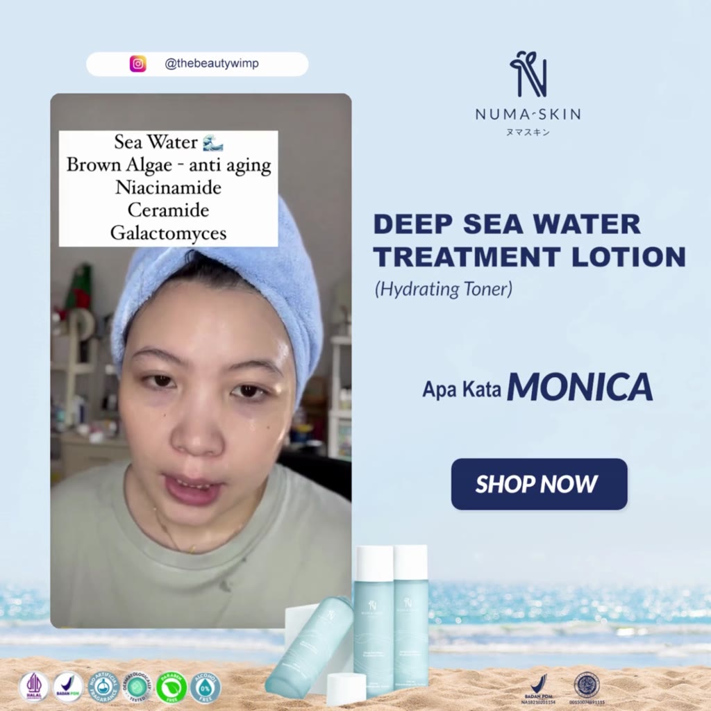 Jual Numa Skin Deep Sea Water Treatment Lotion 150ml / Hydrating Toner ...