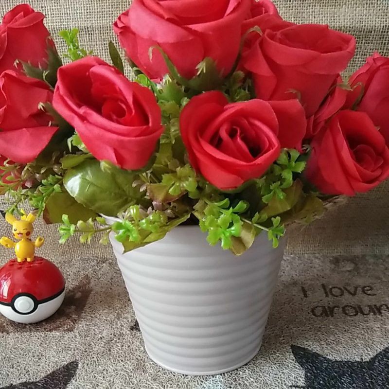 Jual Pot bunga kaleng pegangan tali goni | Shopee Indonesia