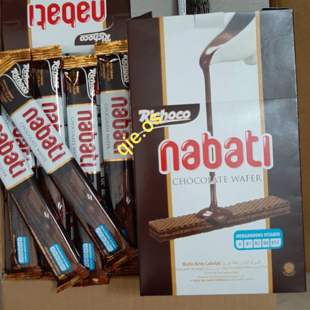 Jual Richoco Nabati wafer coklat 1 kotak | Shopee Indonesia