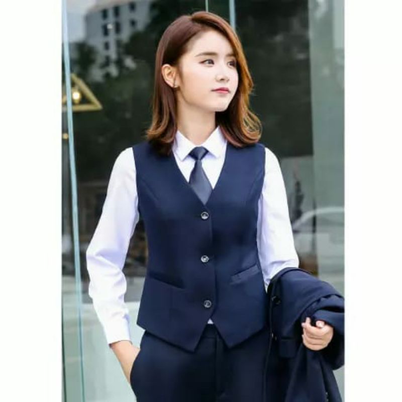 Jual vest kerja wanita / rompi jas formal wanita /rompi kerja wanita ...