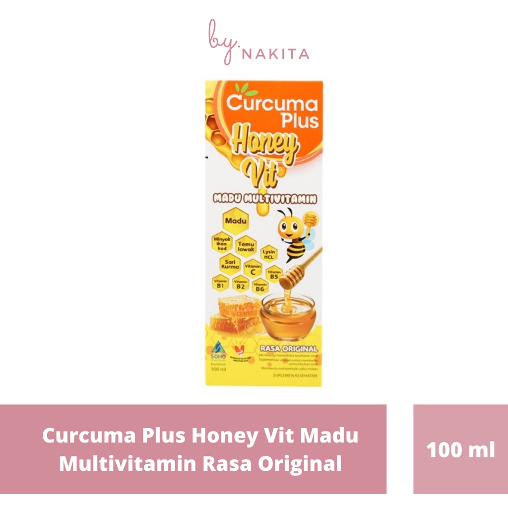 Jual Curcuma Plus Honey Vit Madu Multivitamin Rasa Original 100 ml ...