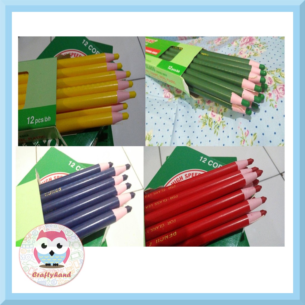 Jual Pensil penanda kain/glass pencil/pensil kaca joyko | Shopee Indonesia