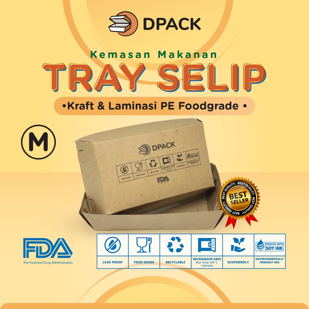 Jual Paper Tray l Nampan Kertas l Food Tray Paper Bahan ECO Kraft ...